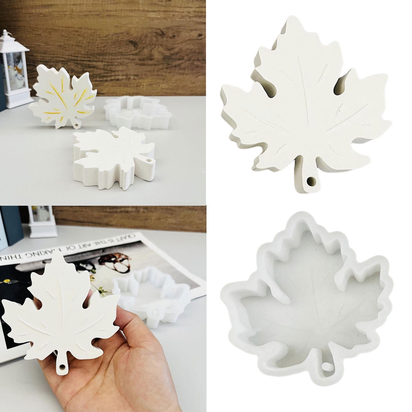 Silicone Maple Leaves Mold, Autumn Fall Fondant Resin Mould, Leaf Shape Coffee Candy Baking ...