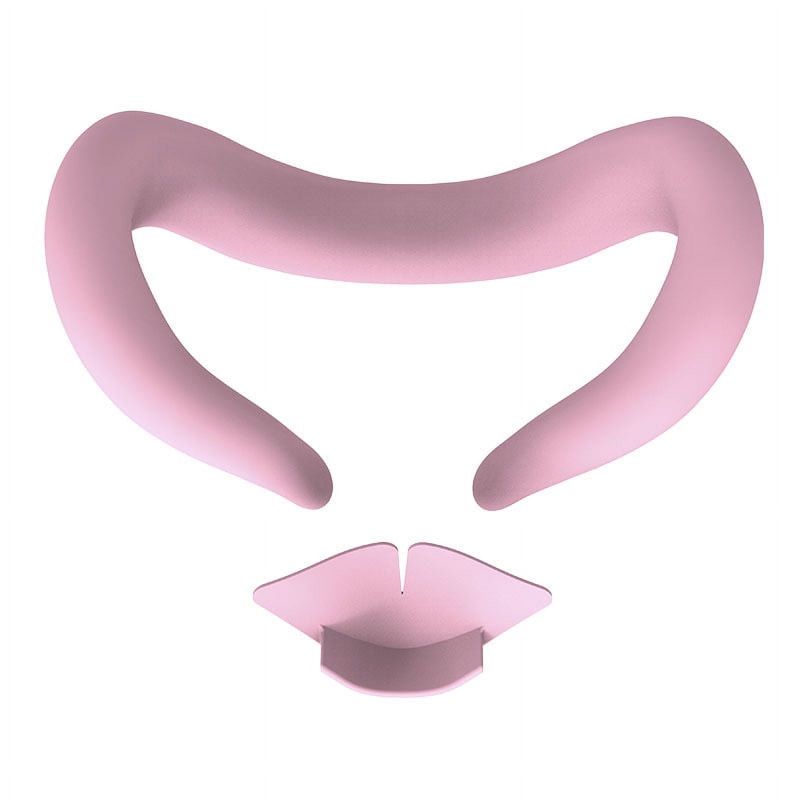 Silicone Mask Face Pad Lightproof Face Cover Pad for Meta Quest 3 (Pink ...