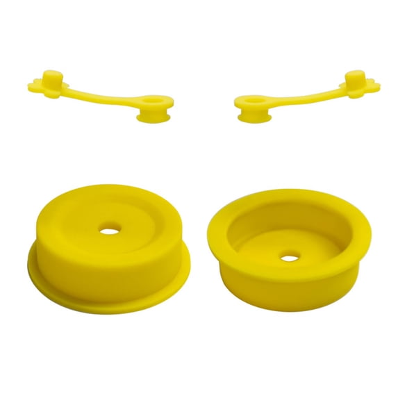 Silicone Mason Jar Lid With Straw Hole Leak Proof Sealing Cover For ...