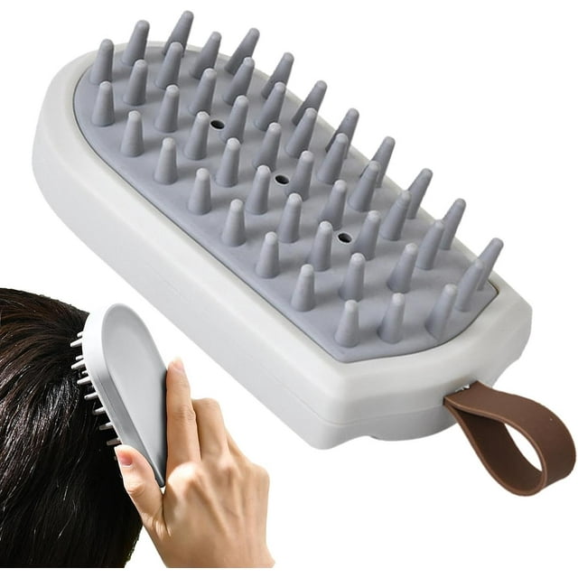 Shampoo Massager Brush Scalp | Silicone Head Massager for Hair Cleaning ...