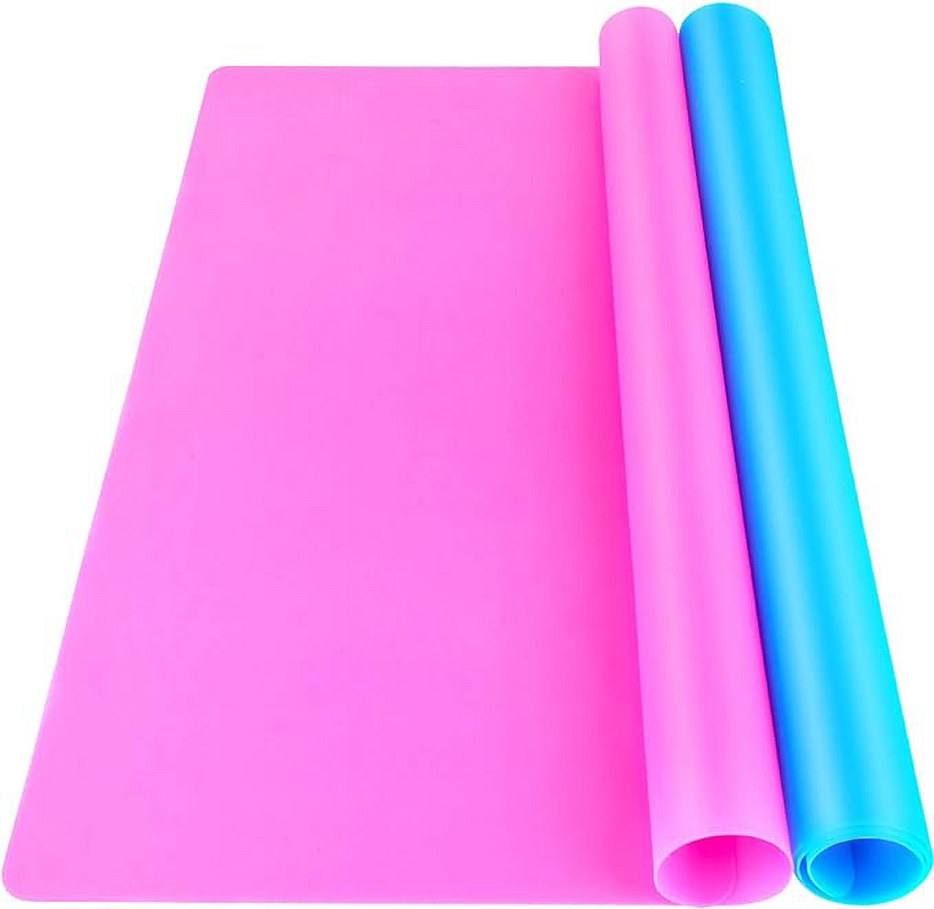 Silicone Mat, LEOBRO 2 Pack 15.7" x 11.7" Large Silicone Sheet for Crafts Jewelry Casting Mold ...