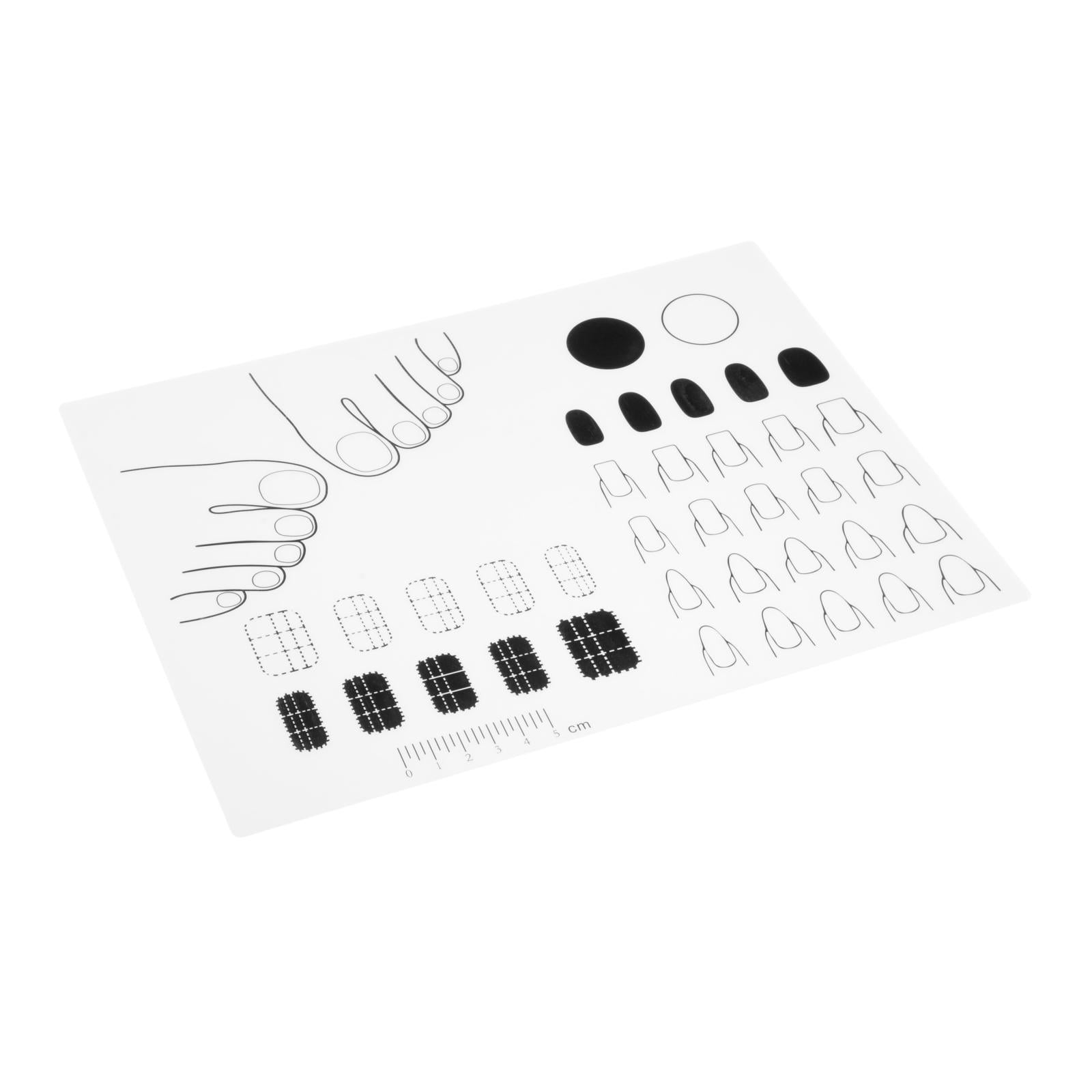 Silicone Mat for Nails, Nail ing Mats, Workspace Stamping Manicure Mat ...