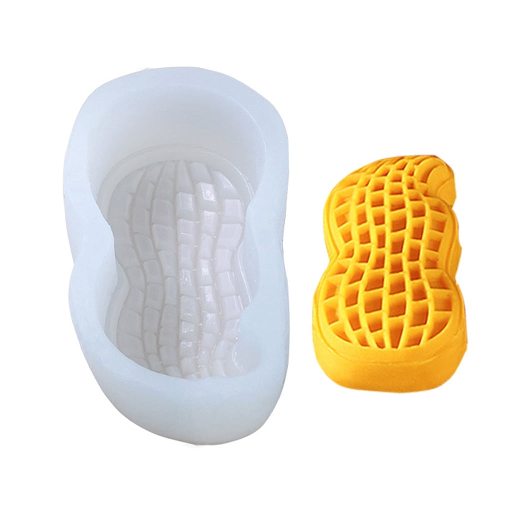 Silicone Material Chinese Moon Cake Mould Peanut Shape Mooncake Moulds ...