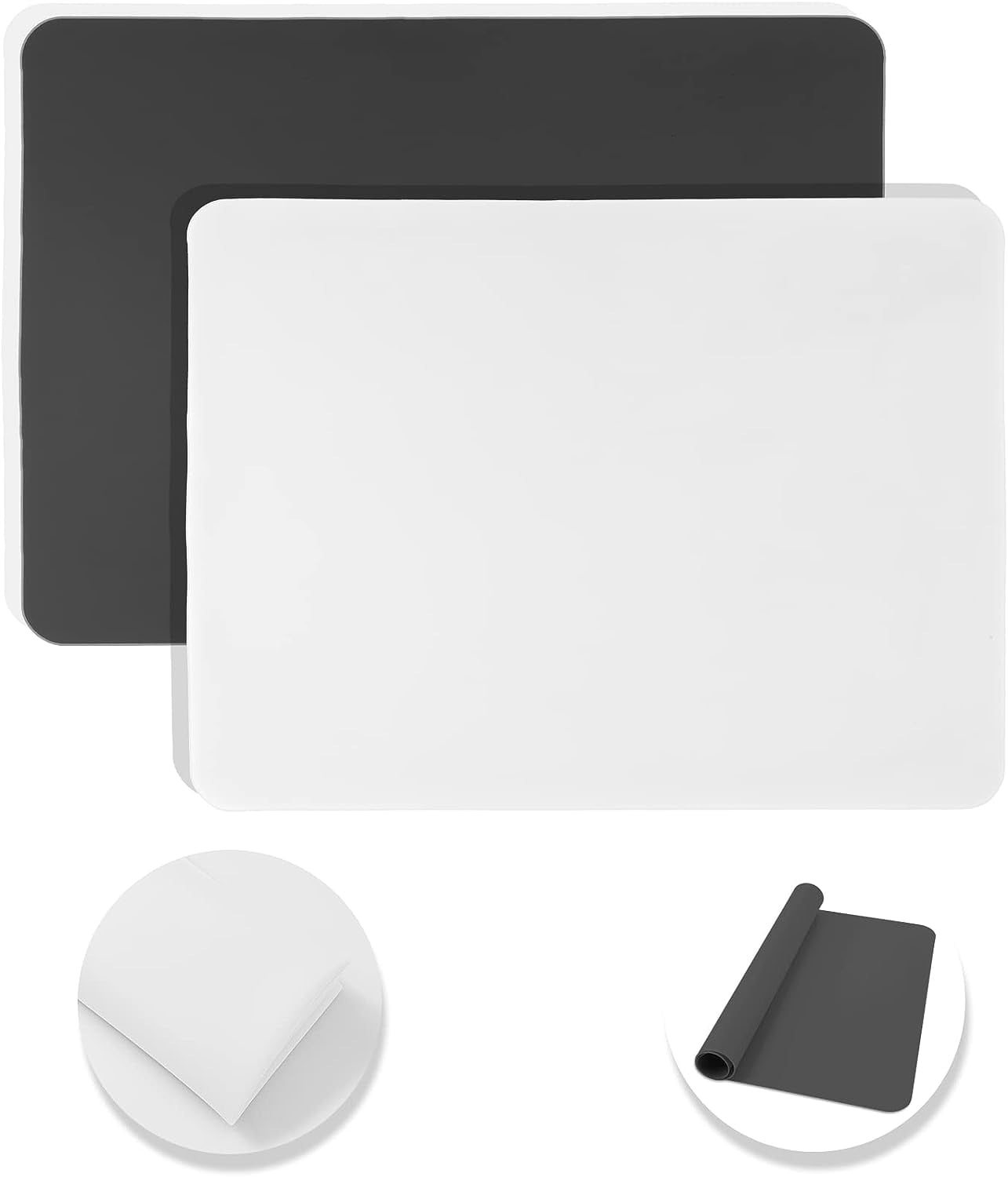 Silicone Mats for Crafts 2 Pack Large Silicone Craft Mat Nonstick Silicone Sheet for Resin ...