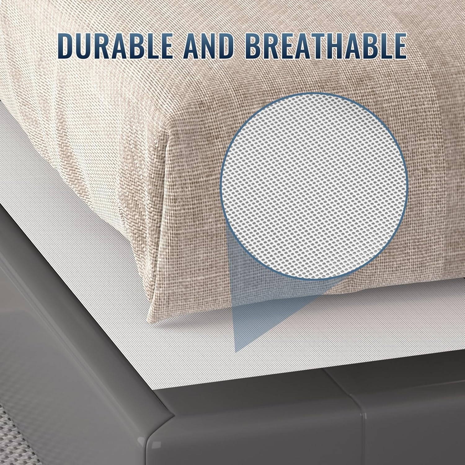 Silicone Mattress Slide Stopper, 36 x 72 in, Mattress Gripper Twin, Non ...