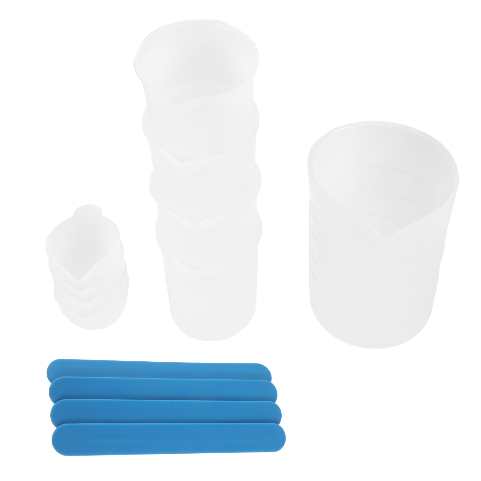 Silicone Measuring Cup Set Tuile Molds DIY Disposable Resin Epoxy ...