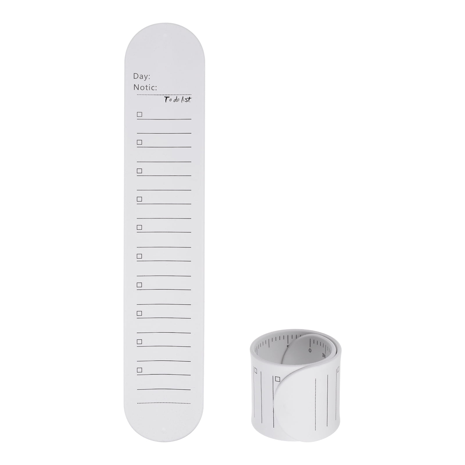 Silicone Memo Wrist Band 20cm 8 Inch Measure 237mm x 46mm Line Block ...