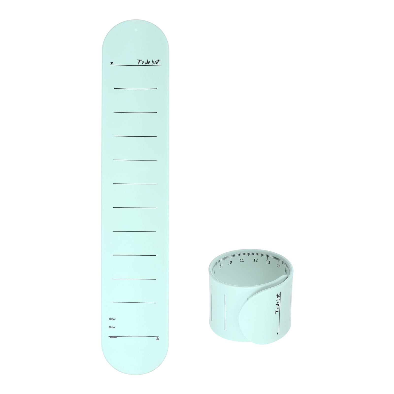 Silicone Memo Wrist Band 20cm 8 Inch Measure 237mm x 46mm Line, Light ...