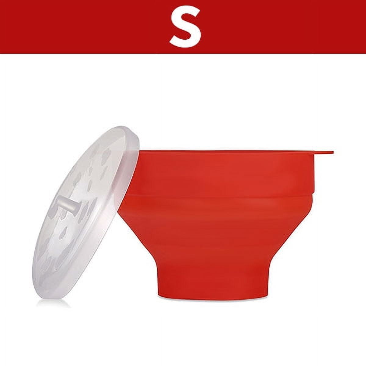Silicone Microwave Popcorn Popper BPA Collapsible Popcorn Bowl ...