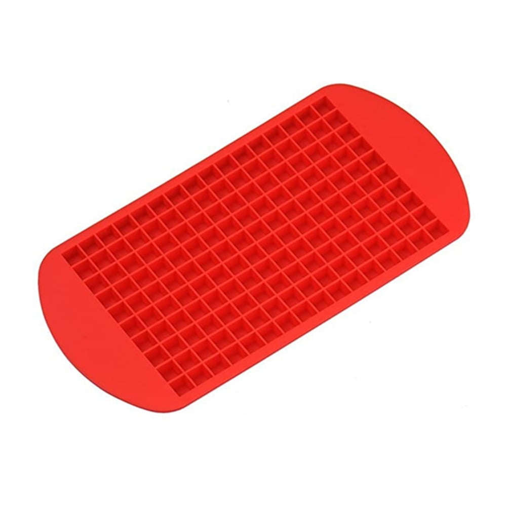 Silicone Mini Ice Cube Trays, 160 Grid Crushed Ice Cube Molds Easy ...
