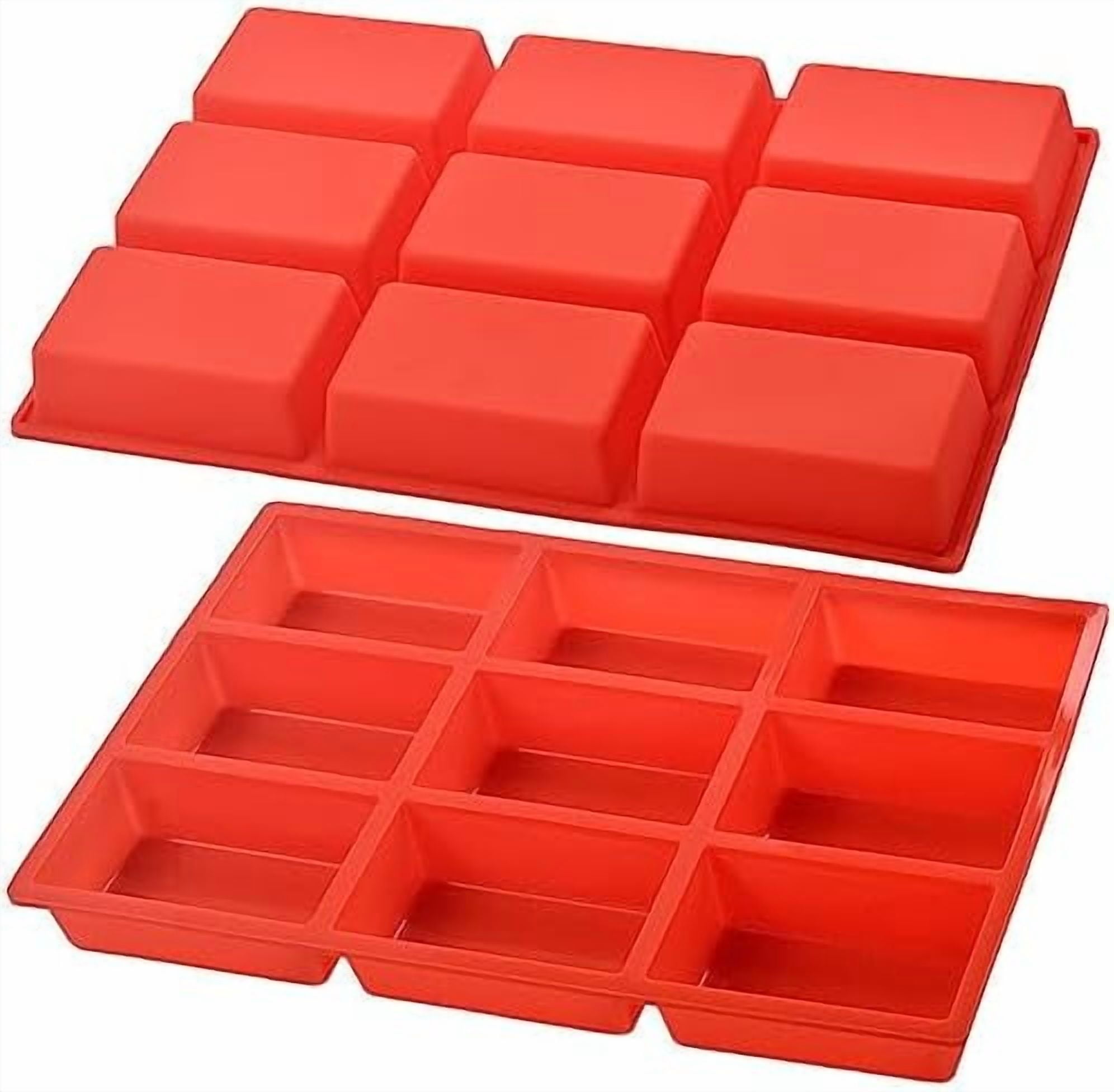 Silicone Mini Loaf Pan, Non-Stick Bread Pan, 9 Cavity Baking Mold for ...
