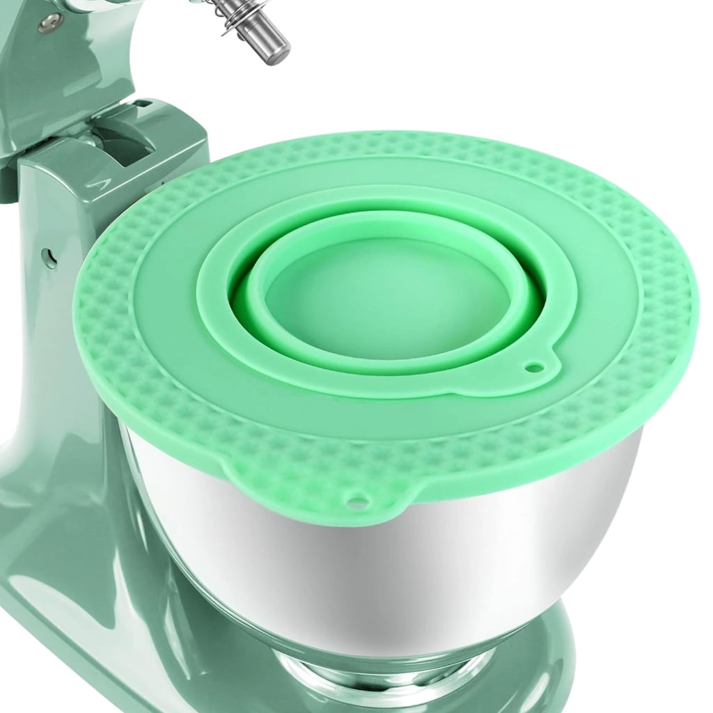 Silicone Mixing Bowl Cover Splash Proof Stand Mixer Bowl Lid for 4.5 ...