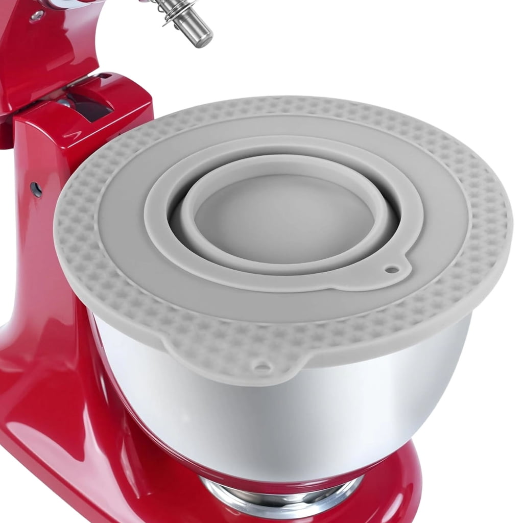 Silicone Mixing Bowl Cover Splash Proof Stand Mixer Bowl Lid for 4.5 ...