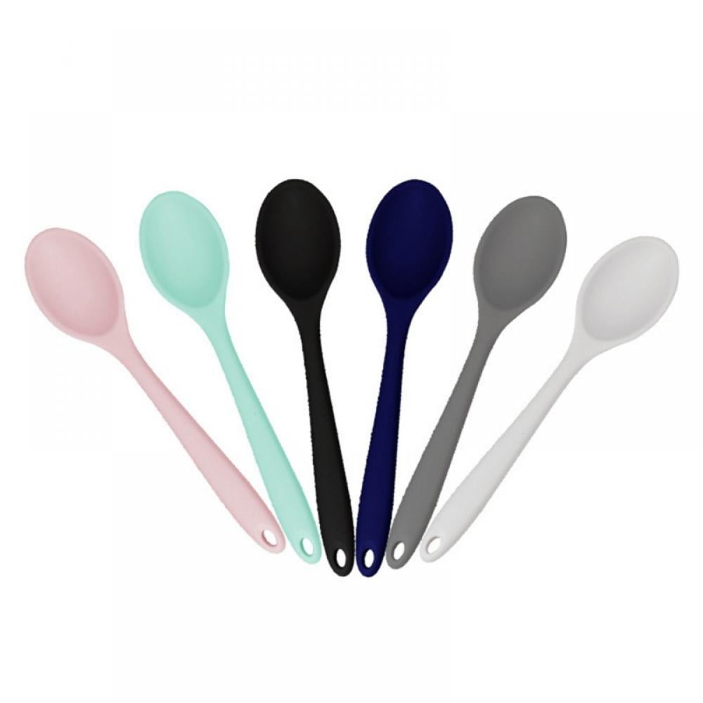 Silicone Mixing Spoon Heat Resistant Silicone Basting Spoon Utensil ...