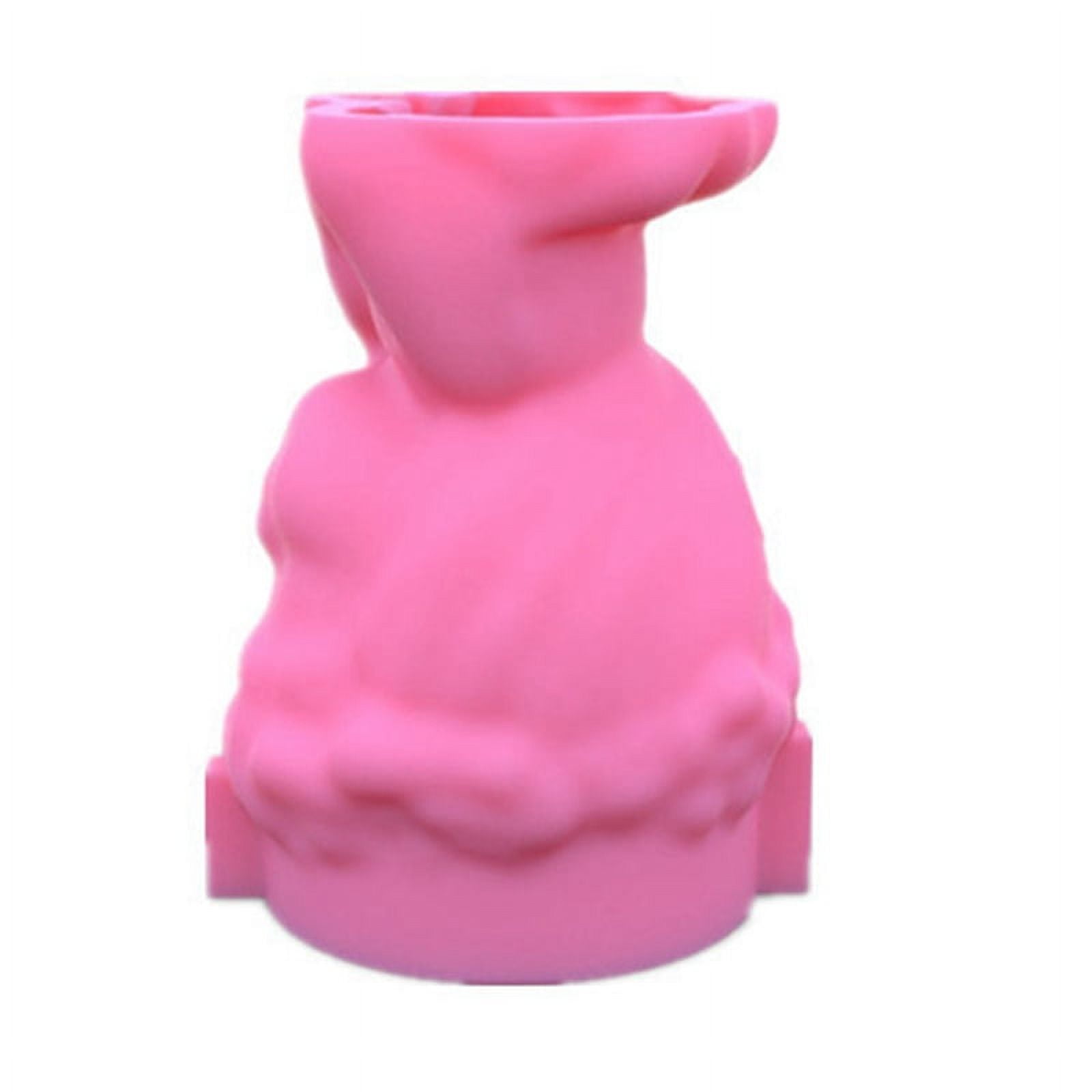 Silicone Mold 3D Cute Girl Flower Pot Mould DIY Handmade Crafts Plaster ...