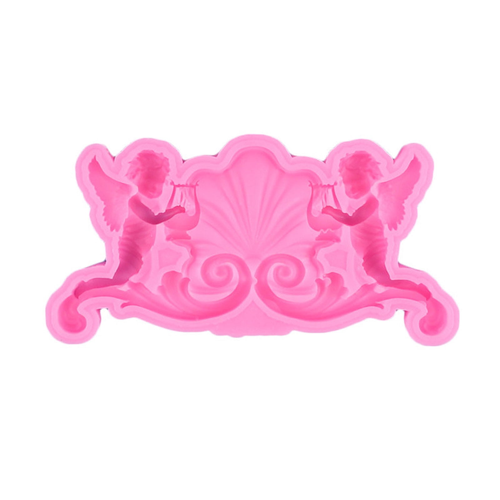 Silicone Mold Chocolate Kids Wing Harp Fondant Cake Candy Biscuits ...