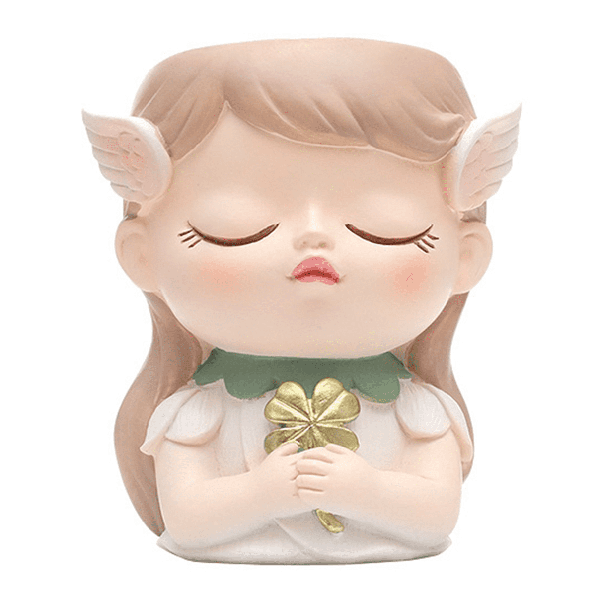 Silicone Mold Flower Fairy Prayer Pot Resin Gypsum Crystal Dropping ...