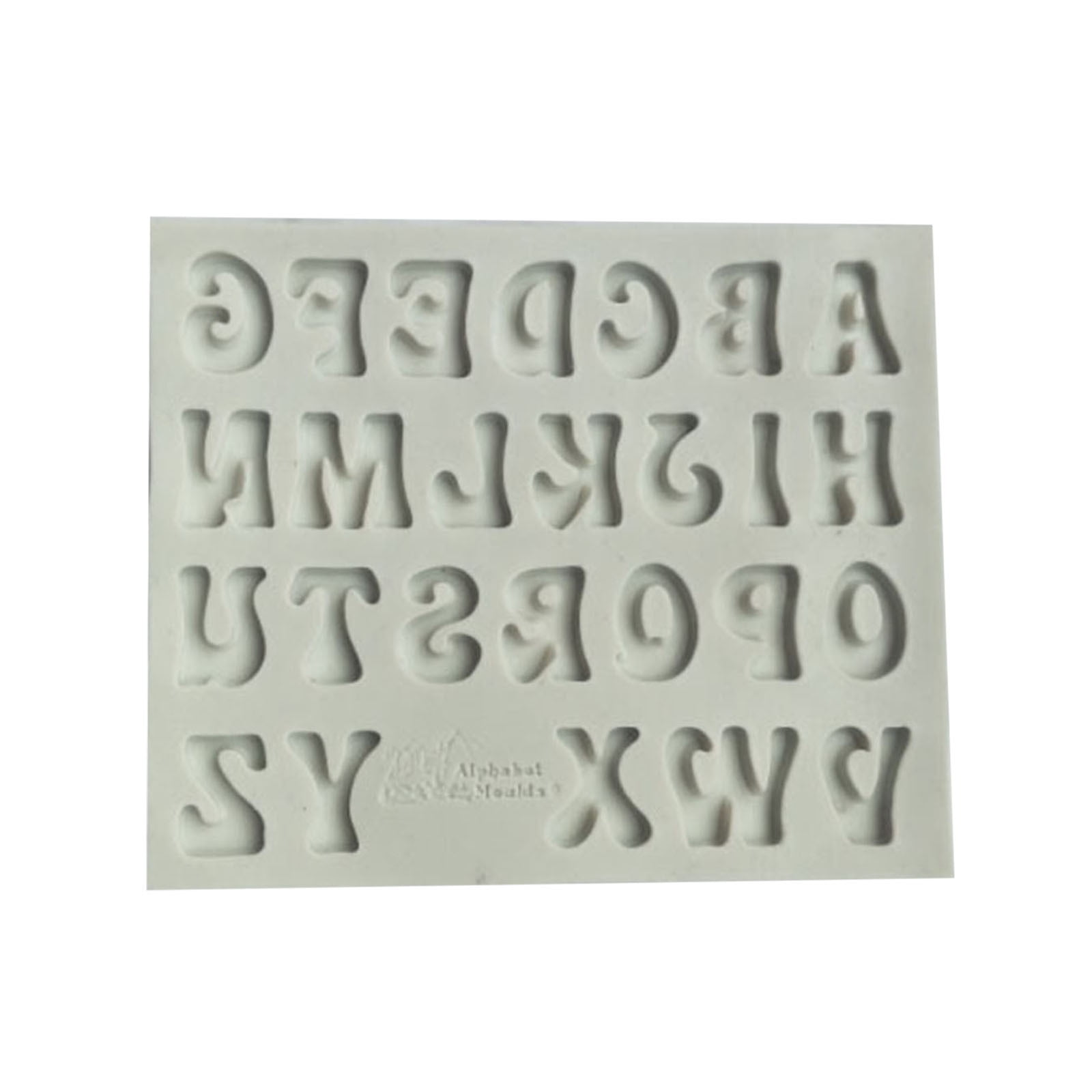 Silicone Mold Set Uppercase Lowercase Letters,Chocolate Soap Mold White ...