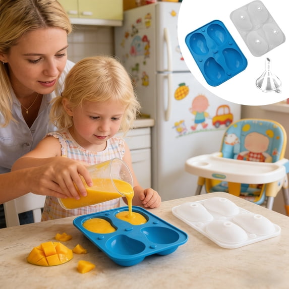 Silicone Mold for Baking & Crafts | 4-Cavity Man Shape Ice Tray ...