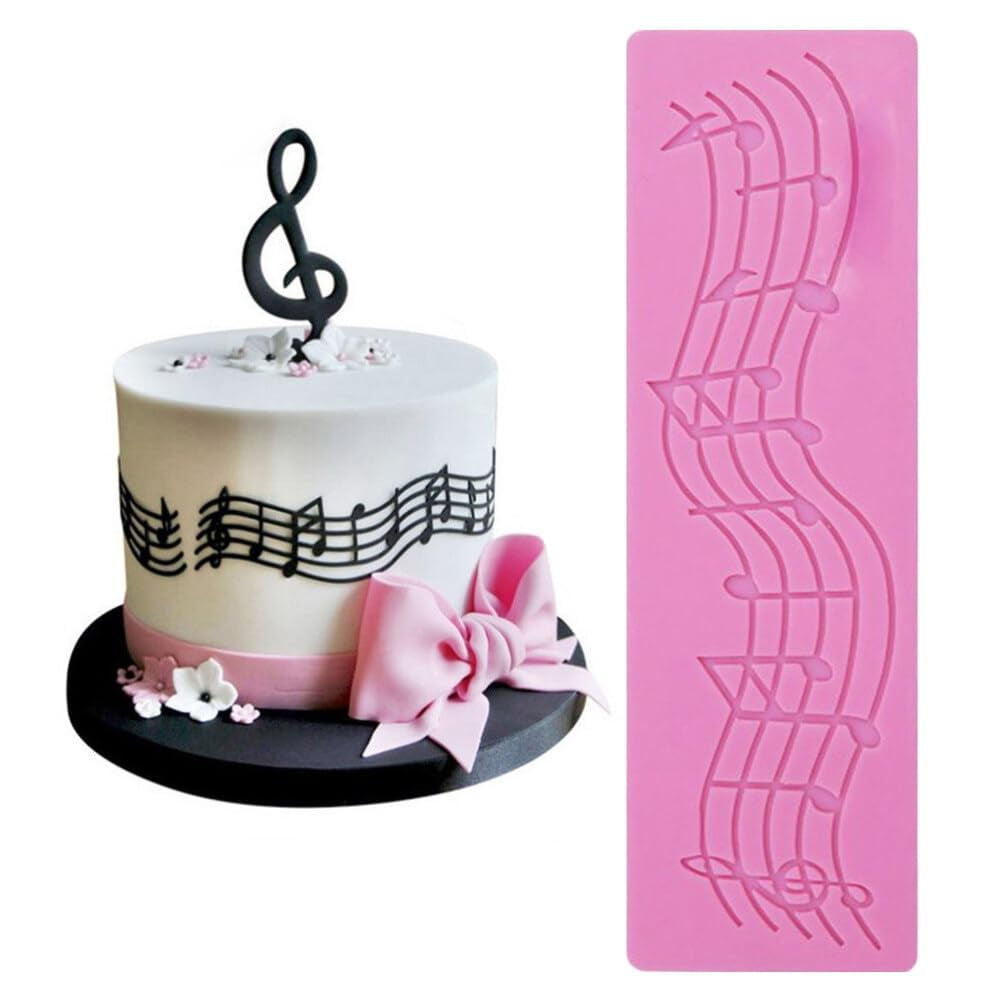 Silicone Mold for Cake,Sovob with Guitar Notes, Piano, Soap, Chocolate ...
