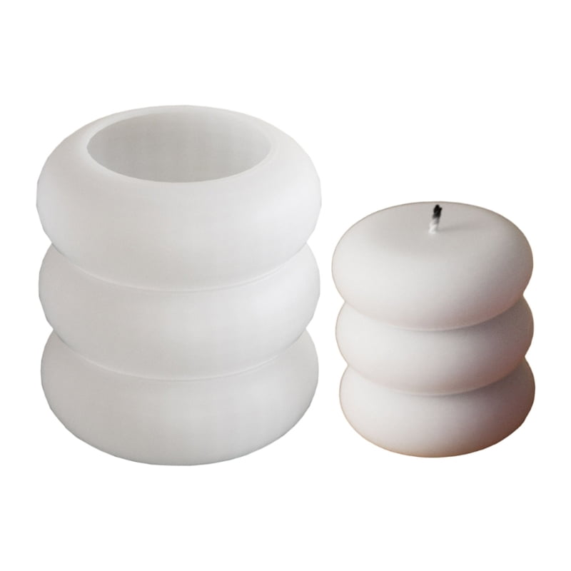Silicone Mold for Candle Making 3D Round Resin Crafting Moulds Silicone ...
