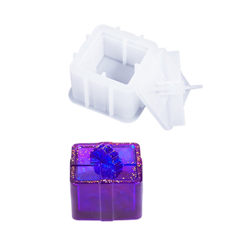 Silicone Mold for Christmas Storage Box Jar Making Jewelry Container ...