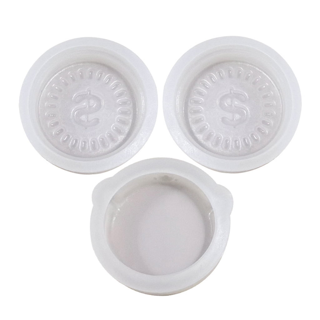 Silicone Mold for Making Coin Dog Crafts Flexible Resin Mould Chic Coin ...