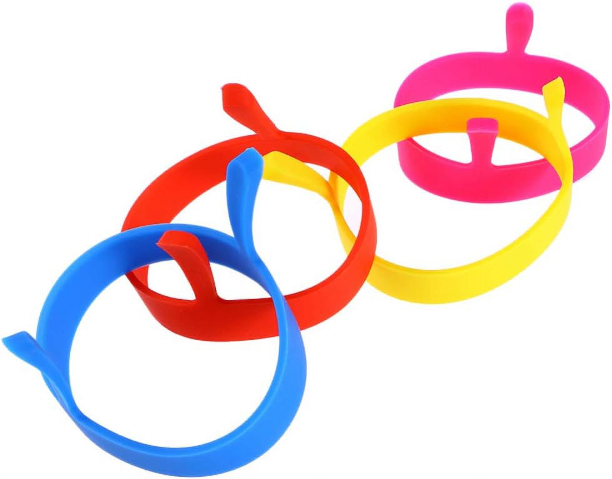 Silicone Molds Egg Frying Pan Kids Rings 4pcs Silicone Egg Rings Non ...