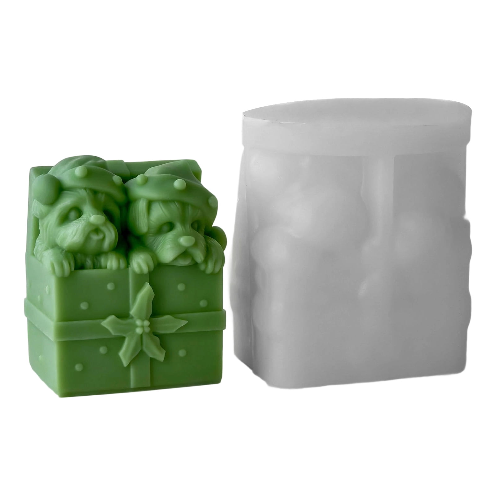Silicone Molds Plasters Epoxy Resin Moulds Christmas Gift Box Molds ...