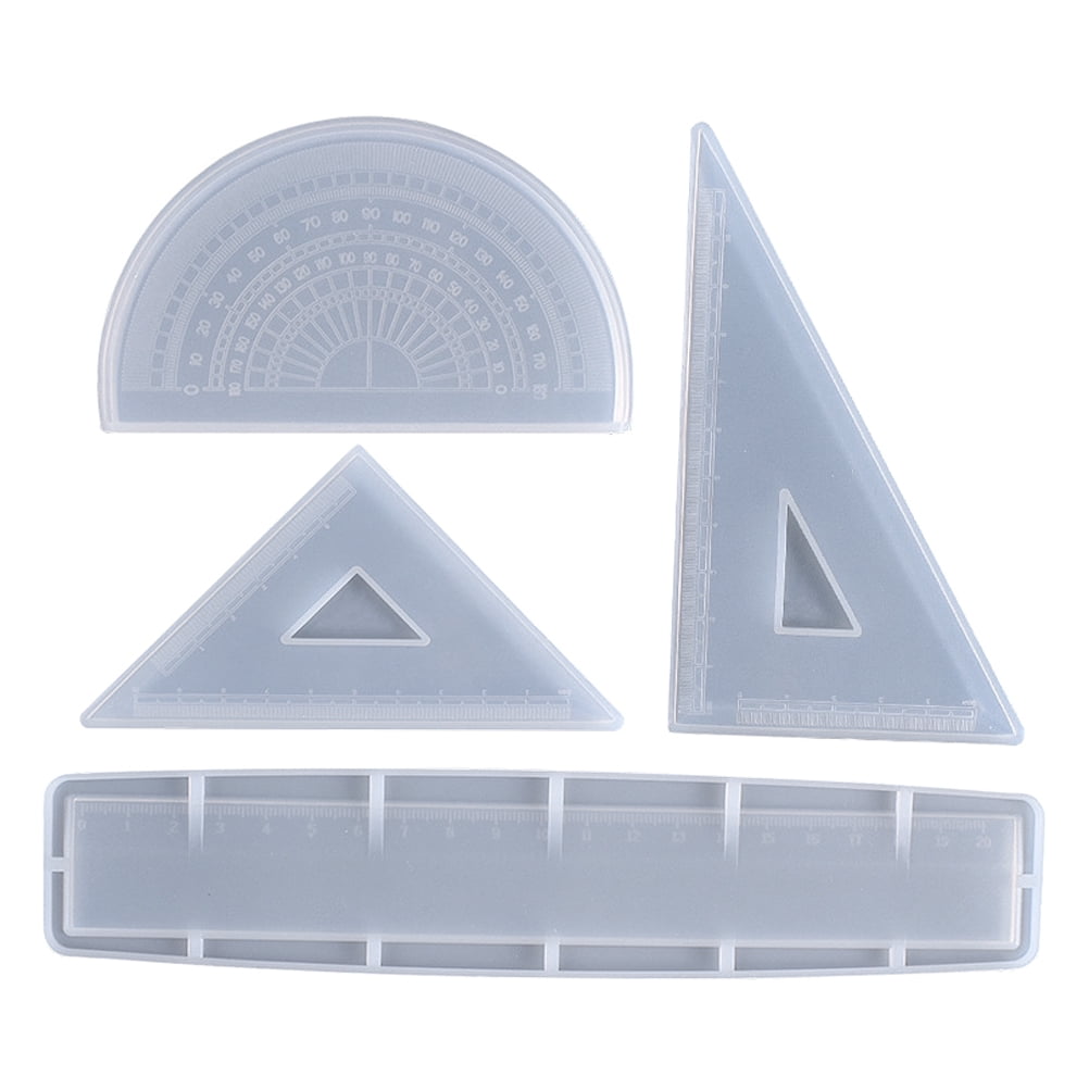 Silicone Molds for Crafts Triangle Ruler Make Fastener White - Walmart.com