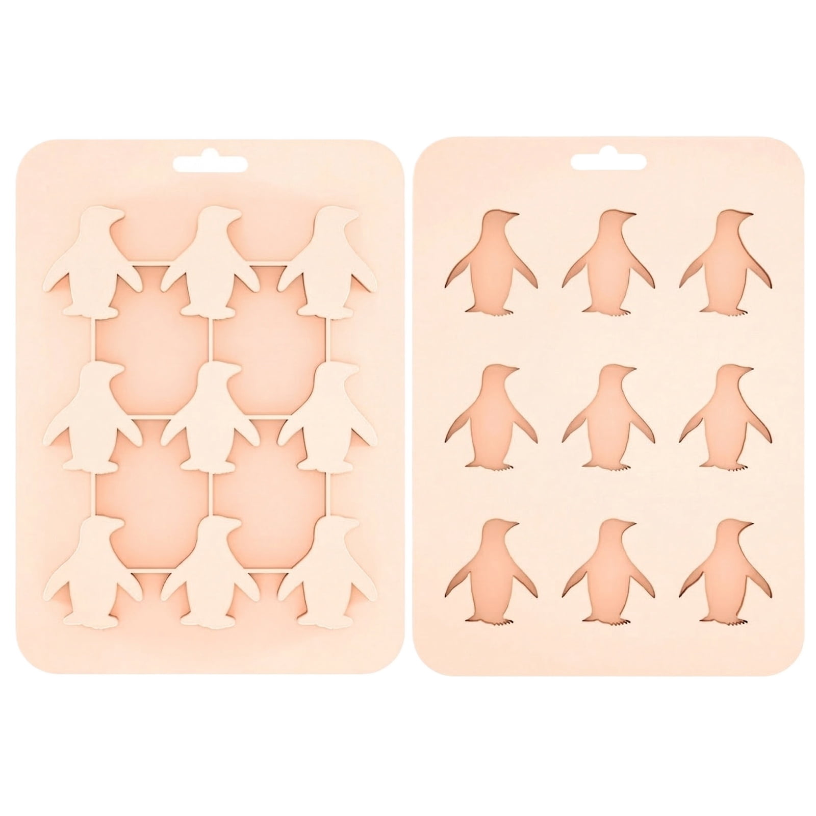 Silicone MoldsforBaking, Penguin Ice Cube Trays, 9 Cavity, Silicone ...