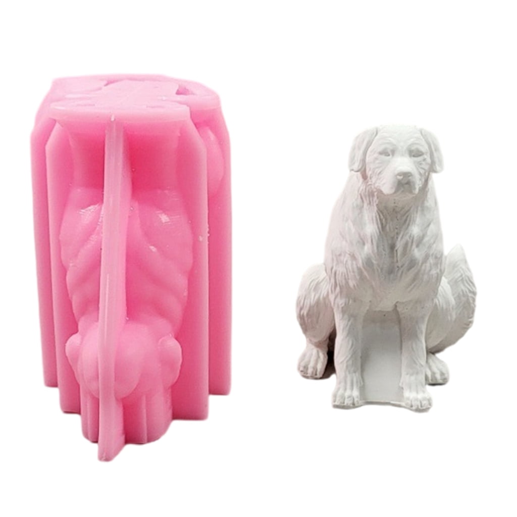Silicone Mould 3D Dogs Candle Molds Casting Molds Candle Making Molds ...