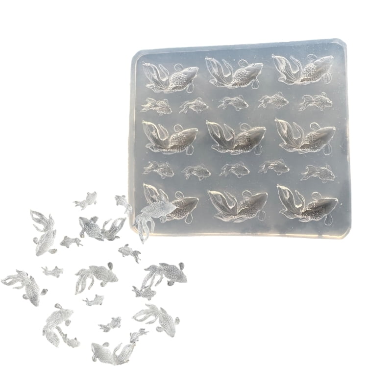 Silicone Mould Goldfish Accessories Making Mold Jewelry Projects Epoxy ...