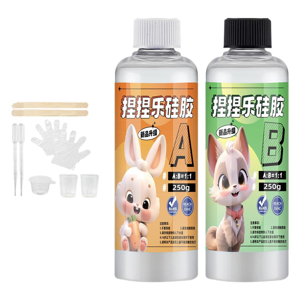 Silicone Mould Making Kit Liquid Translucent Silicone Rubber for Mould ...