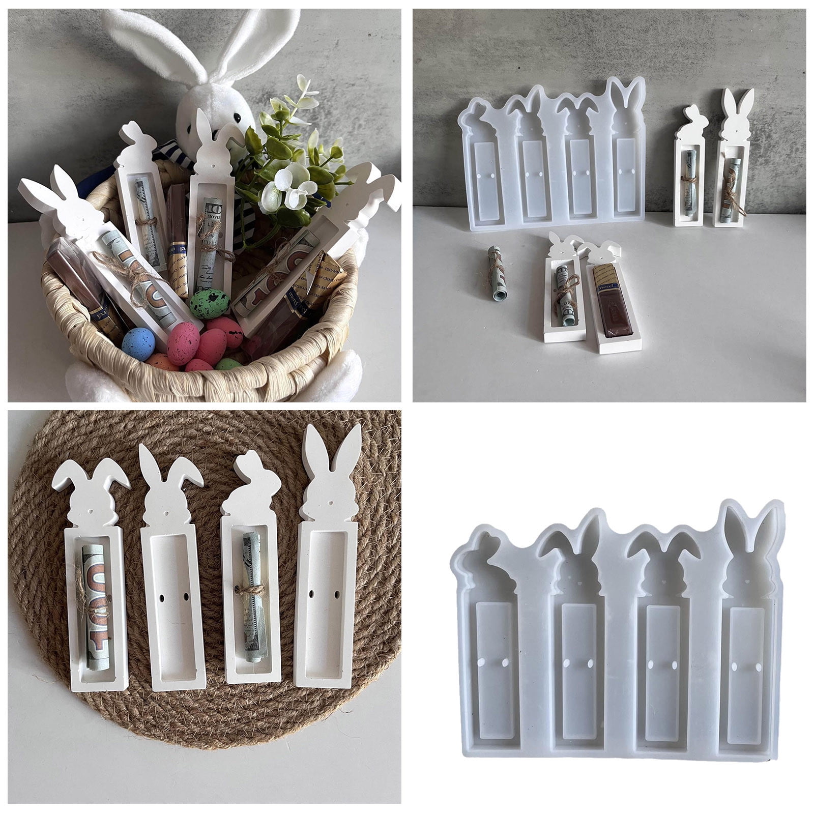 Silicone Mould for Easter Gift Chocolate Box with Rabbit Shapes for ...