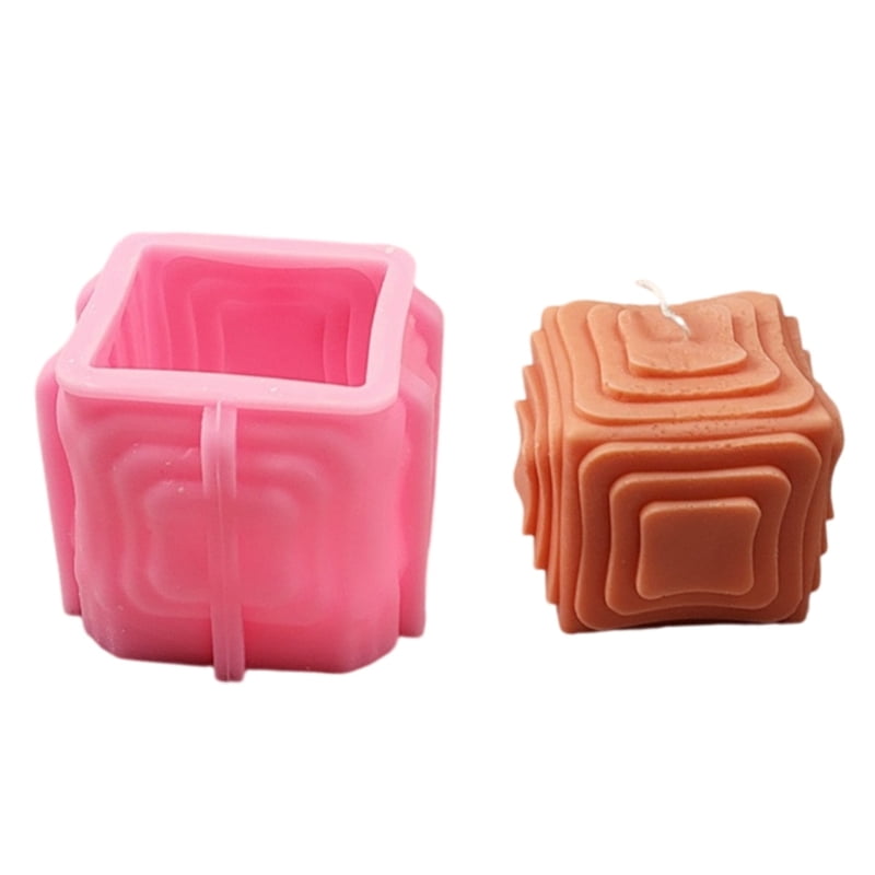 Silicone Moulds Handmade Square Candle Molds Ornament Soap Molds Epoxy ...