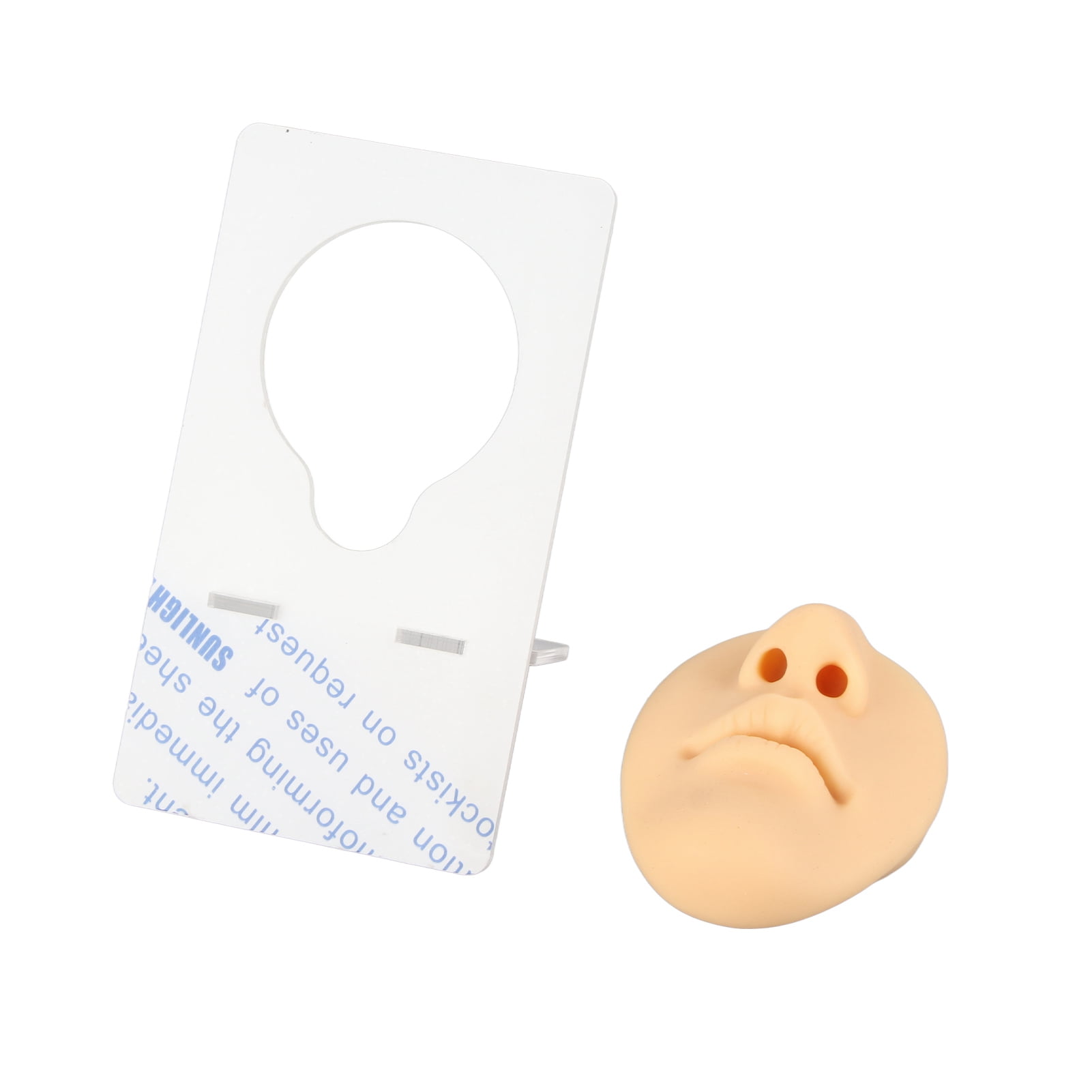 Silicone Mouth Nose Model 3D Realistic Reusable Display Nose Piercing ...