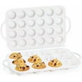 Silicone Muffin Pans for Baking, Metal Reinforced Frame Regular 12 Cups ...