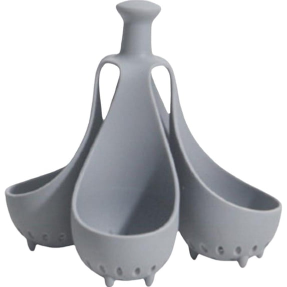 Silicone Multi Section Boiled Egg Cooker with Four Compartments and ...