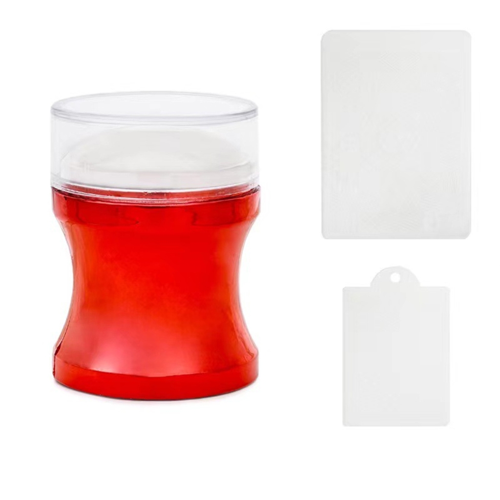Silicone Nail Art Stamping Kit French For Manicure Plate Stamp Polish ...