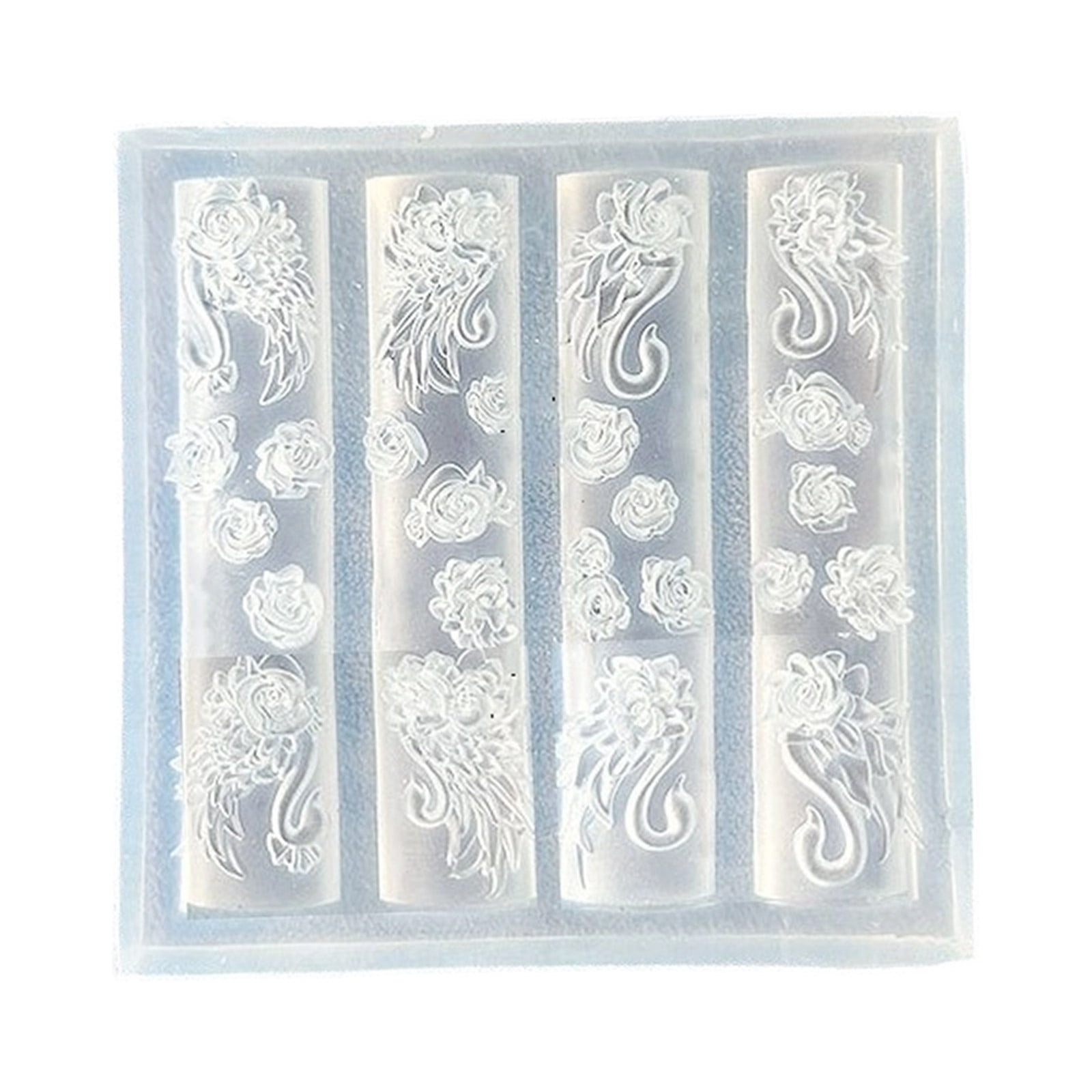 Silicone Nails Molds Nails Sculpting Molds Delicate Nails Decors Moulds ...