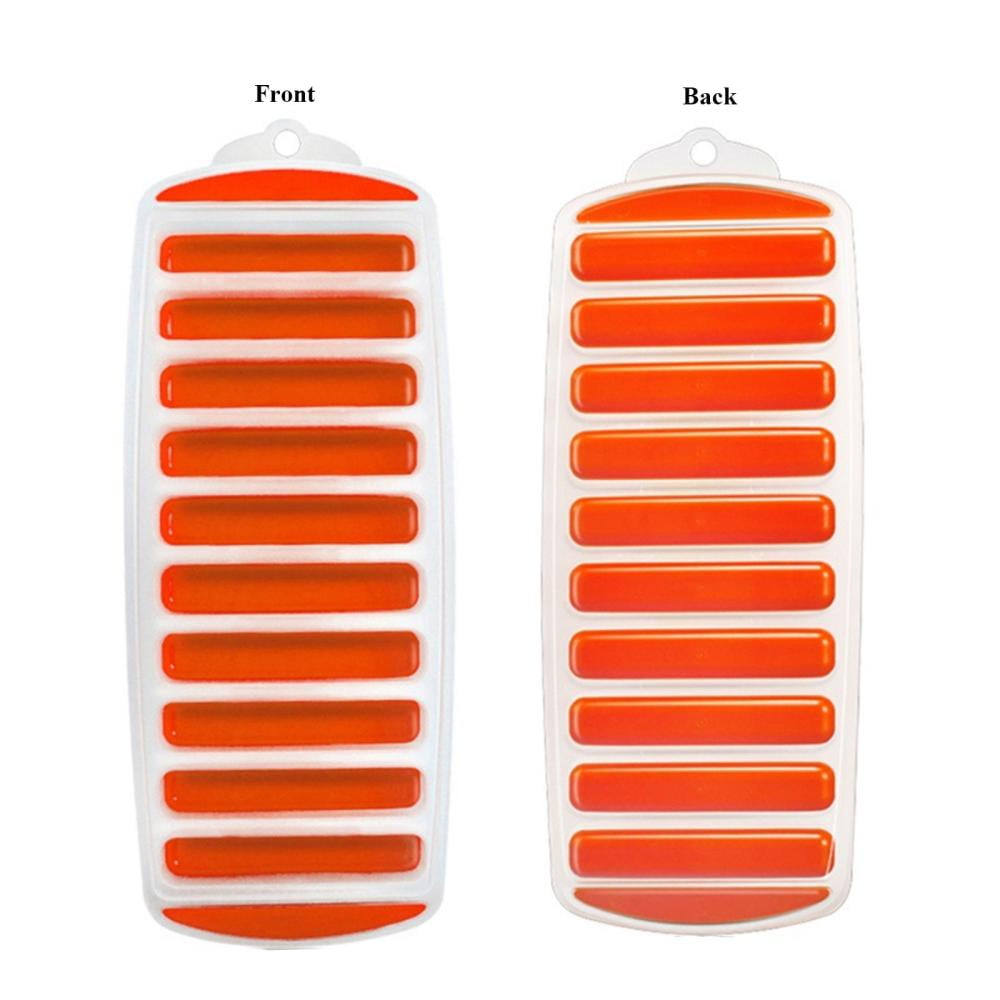 Silicone Narrow Ice Stick Trays With Easy Push Out Silicone Ice Cubes ...