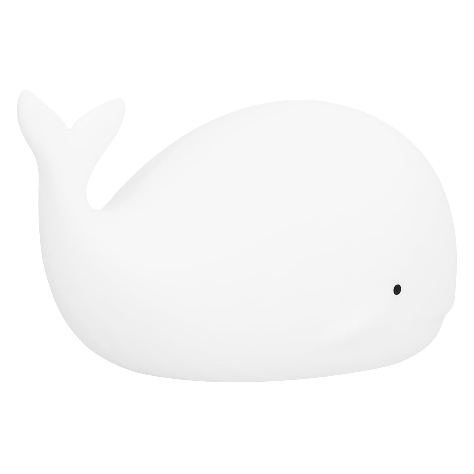 Silicone Night Light USB Charging Cute Whale Shaped Tap Lamp with 3 ...