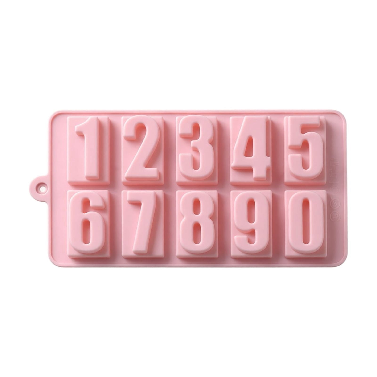 Silicone Number Mold for Baking Cake Chocolate Candy Fondant Jelly ...