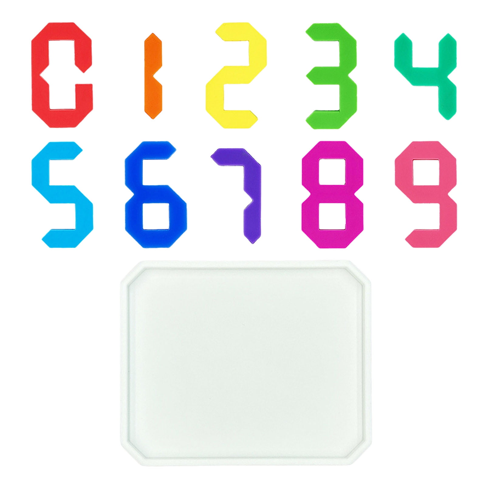 Silicone Number Puzzle Game Montessori Toy For Early Learning & Family ...