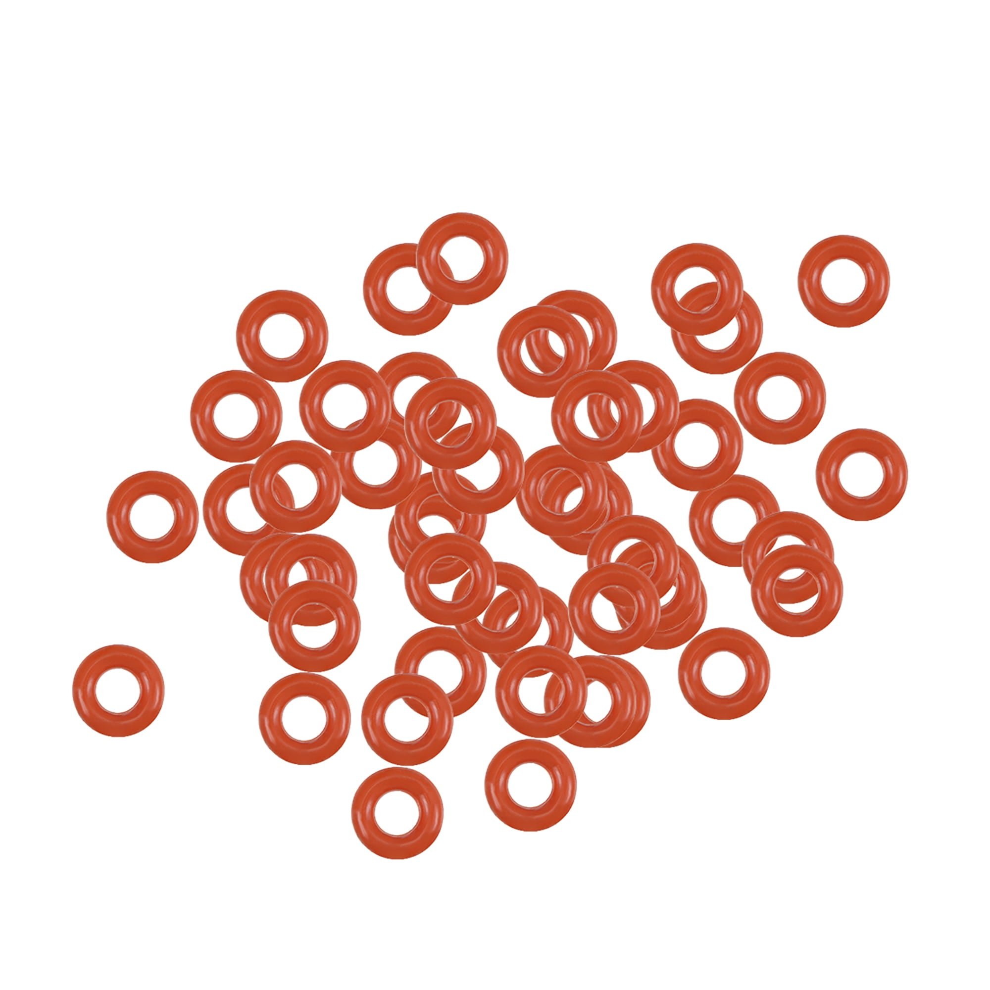 Uxcell Silicone O-Rings 4mm OD, 2mm Inner Diameter, 1mm Width, Seal ...