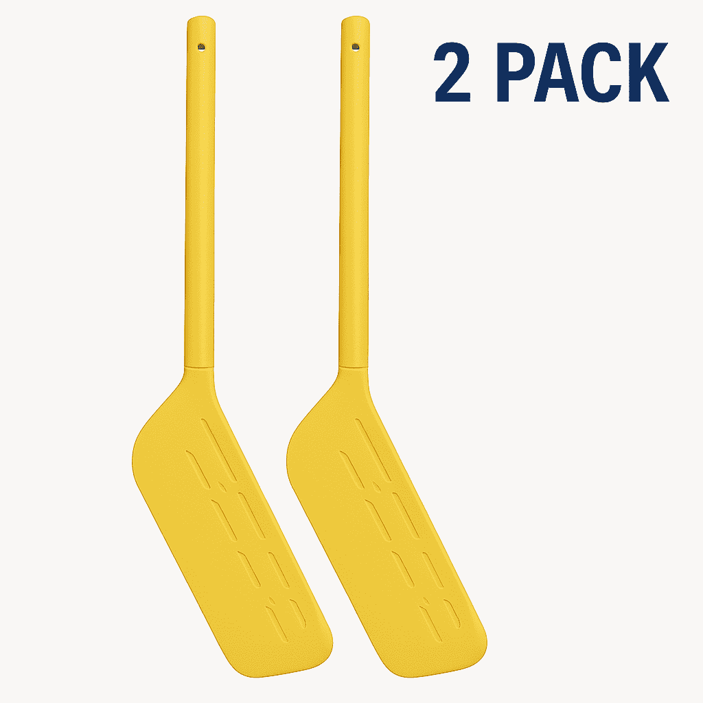 2-Pack Baking Spatula Set – Flexible 12" TPR Spatulas for Mixing ...