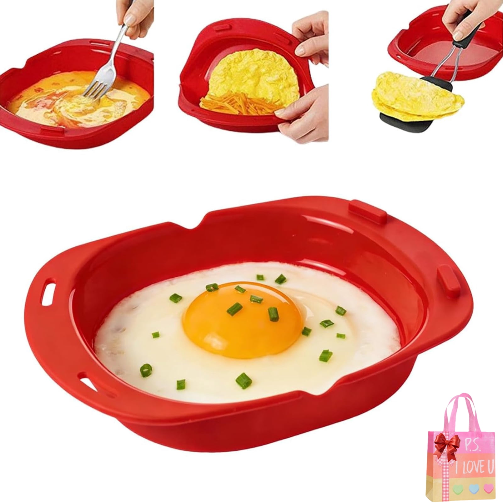 Silicone Omelet Maker, Silicone Microwave Omelet Maker, Microwave ...