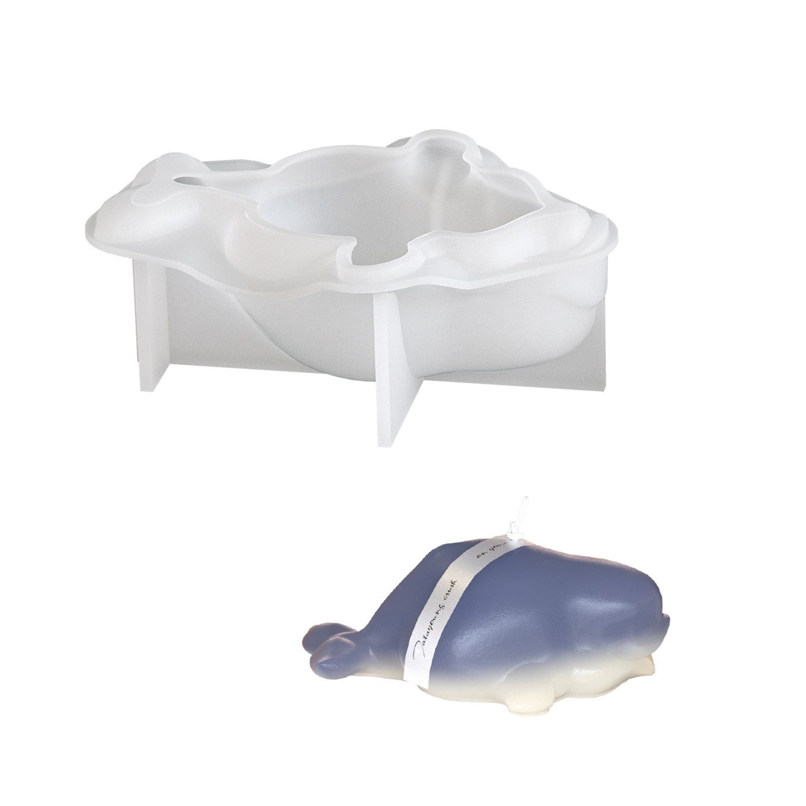 Silicone Ornament Molds Whale Shape Easy Releasing Mold Silicone ...