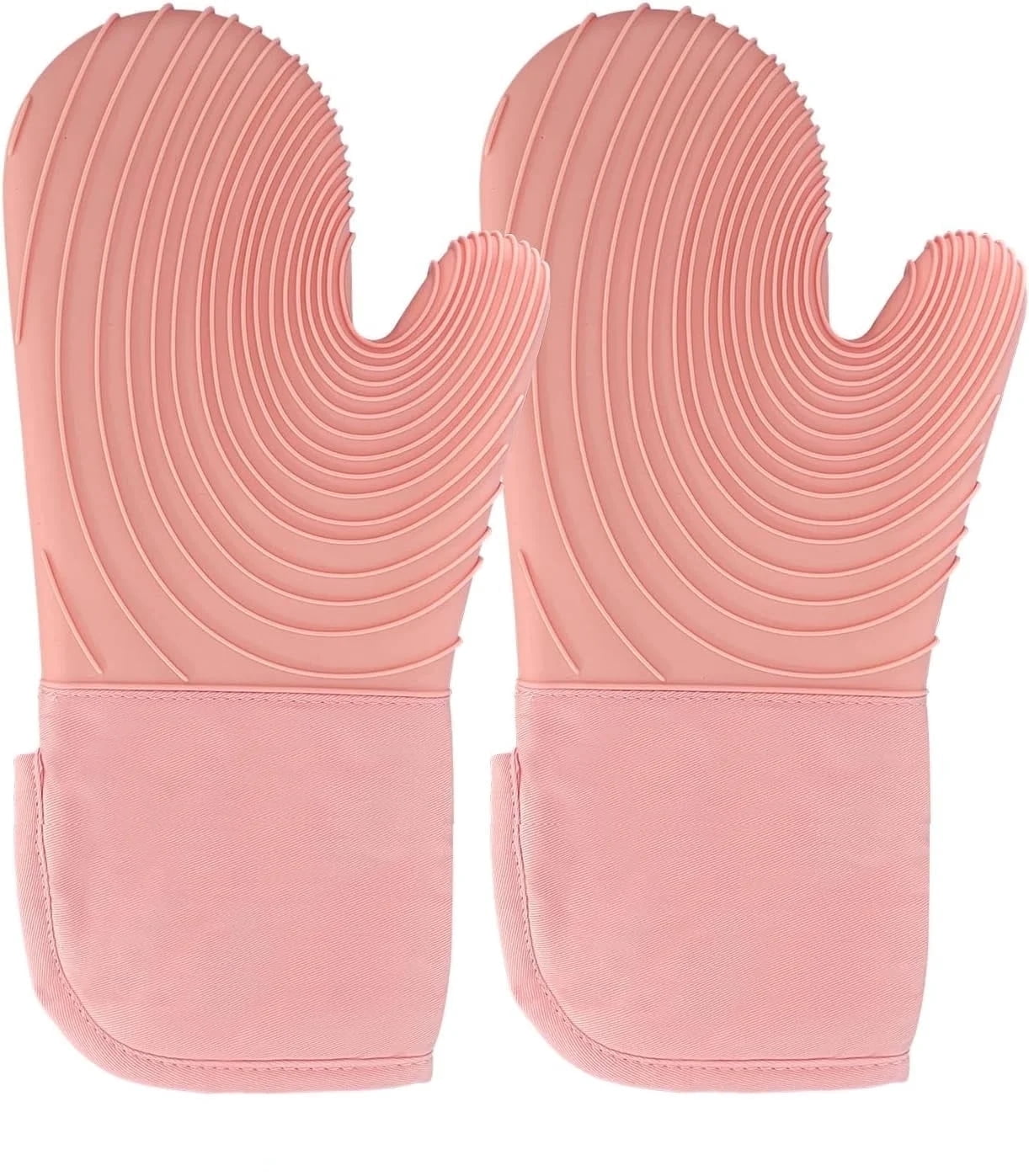 HEETLY Extra Long Waterproof Silicone Oven Mitts, 1 Pair 13.6-Inch 500 ...